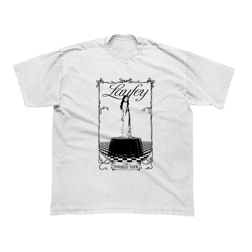 Black Cat White Tee – Laufey Australia